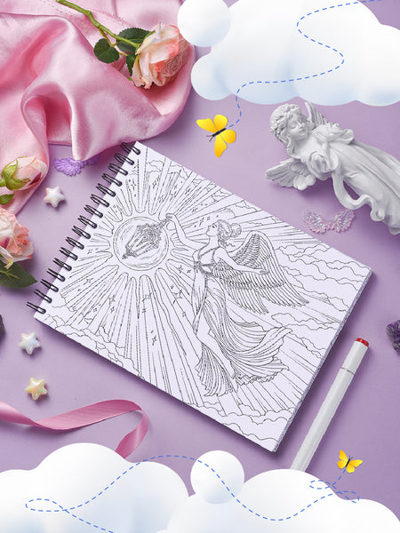 coloring book pages of angels