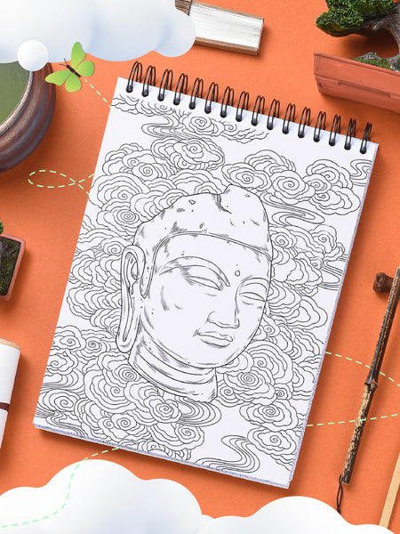 japanese style coloring book