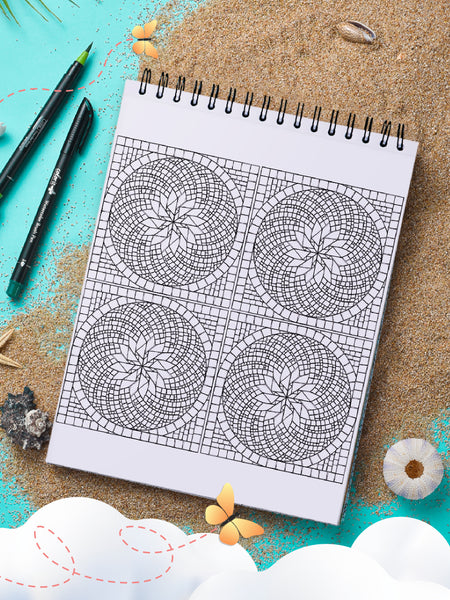 how to color mandala coloring book