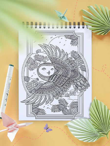 coloring book zentangle style