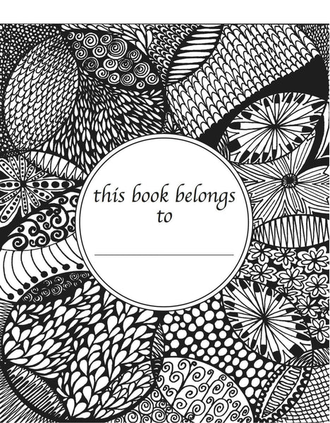 doodle coloring book pages
