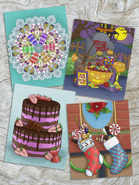 baked goods coloring book