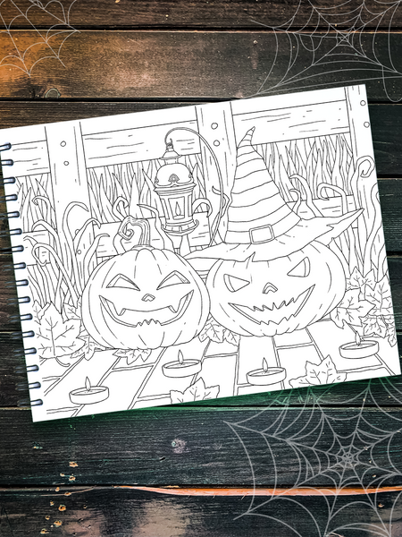 halloween pictures to colour for adults