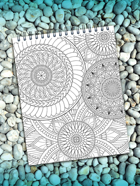 floral mandala coloring pages