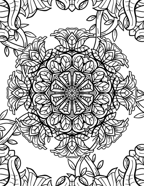 printable coloring mandalas pages