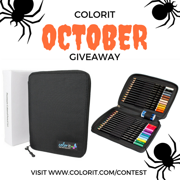 Each Day In October Win a Set of 24 Colored Pencils – ColorIt