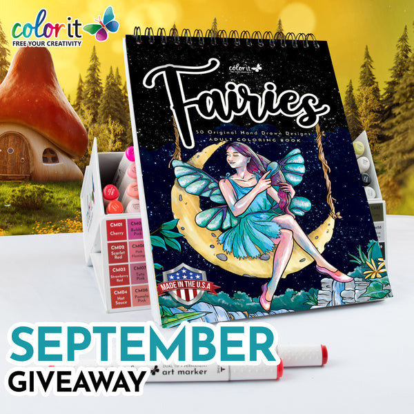 SEPTEMBER 2021 FAIRIES COLORING BOOK GIVEAWAY – ColorIt