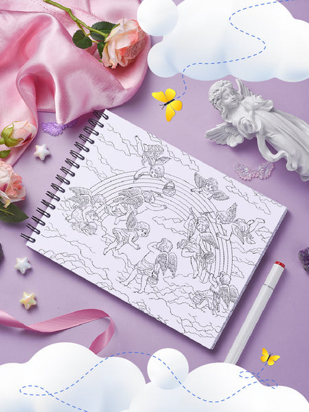 coloring book angels