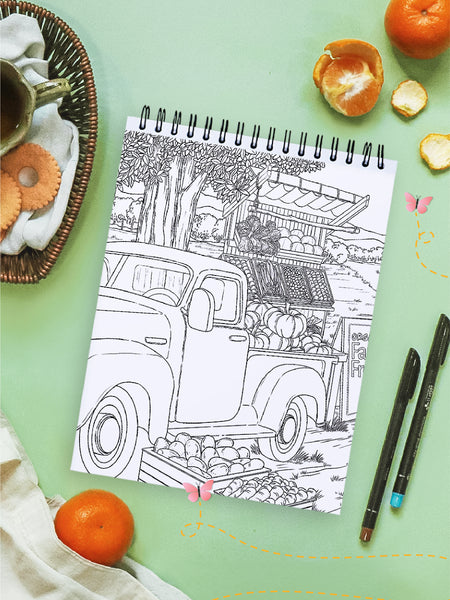 country coloring book