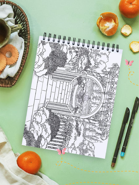 ColorIt Countryside Coloring Book for Adults Illustrated By Jackielou