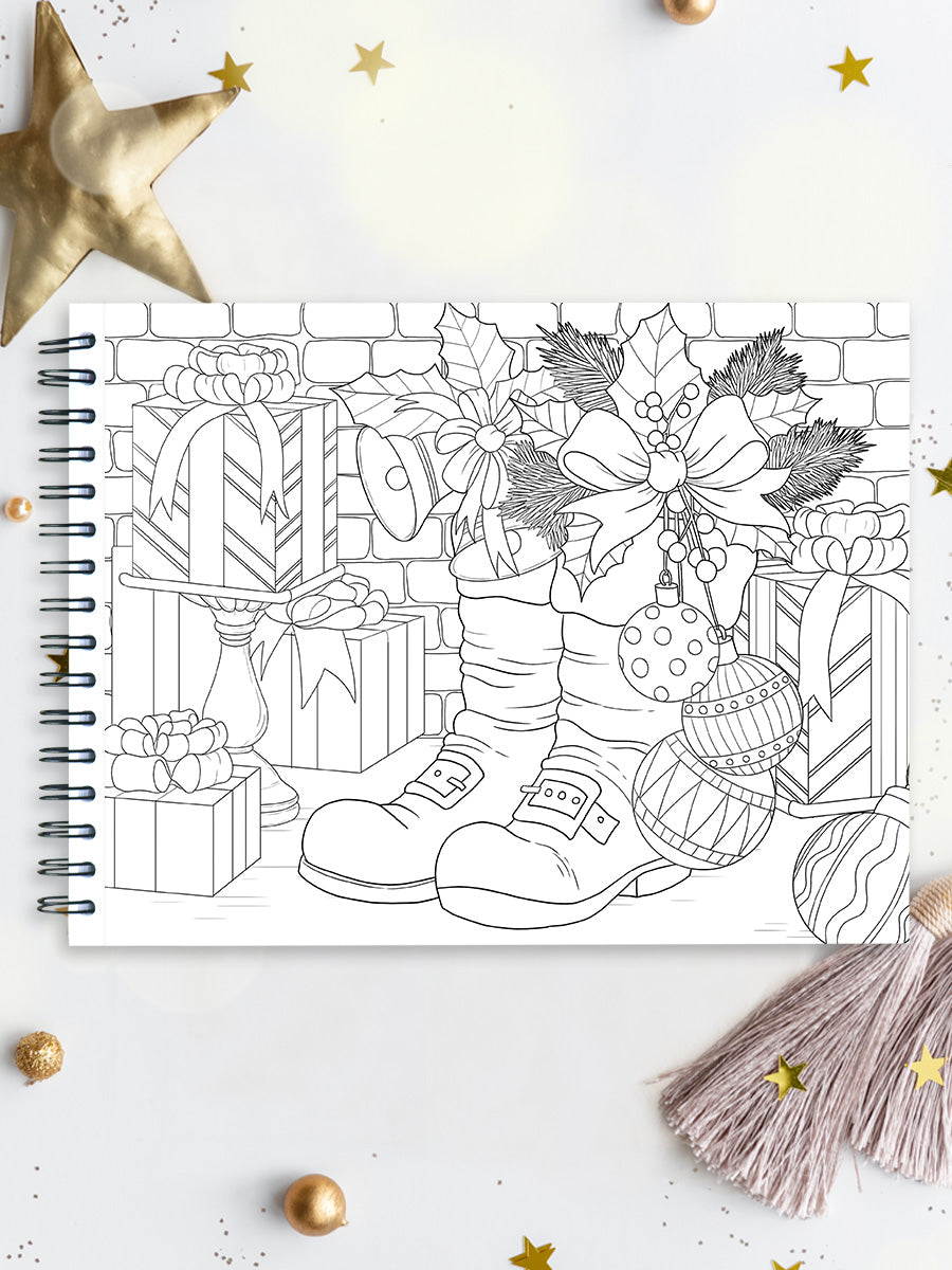 ColorIt Home for the Holidays Adult Coloring Book