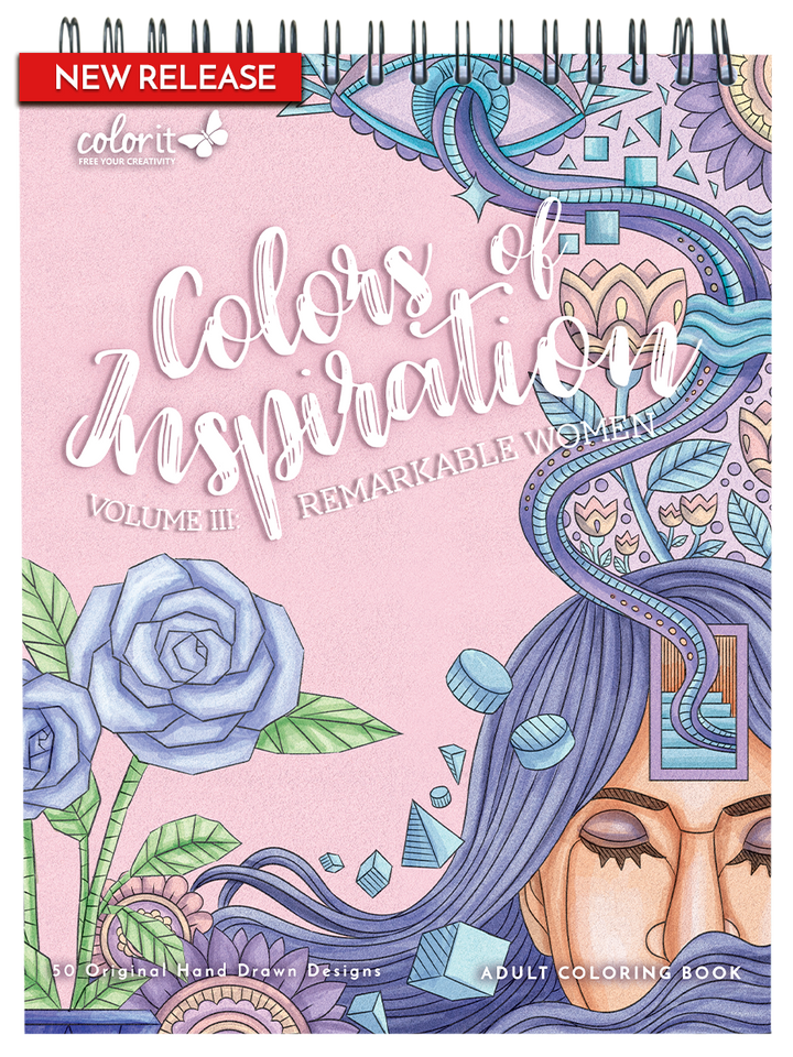 Adult Coloring Books - Hardback Covers | Spiral Binding | Artist Paper ...