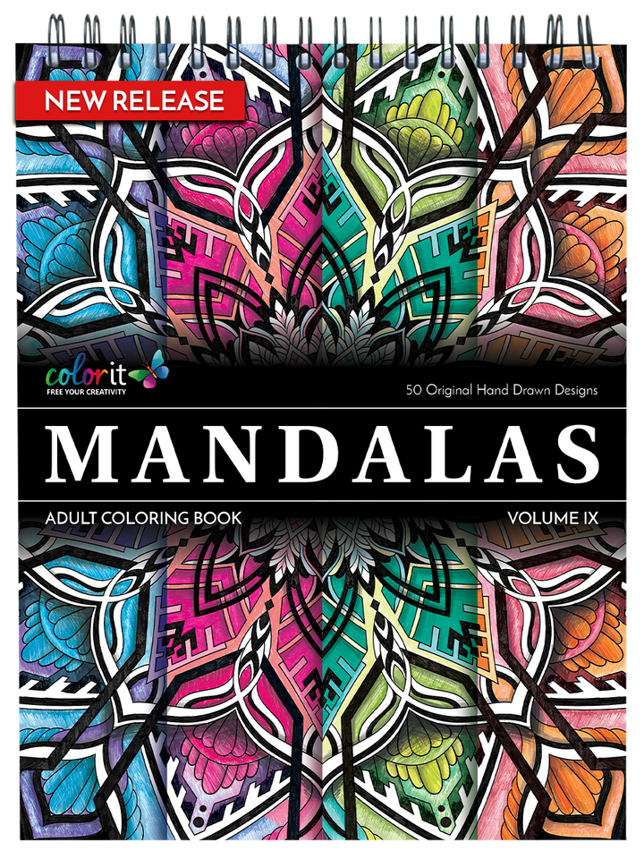 Adult Coloring Books - Hardback Covers | Spiral Binding | Artist Paper ...