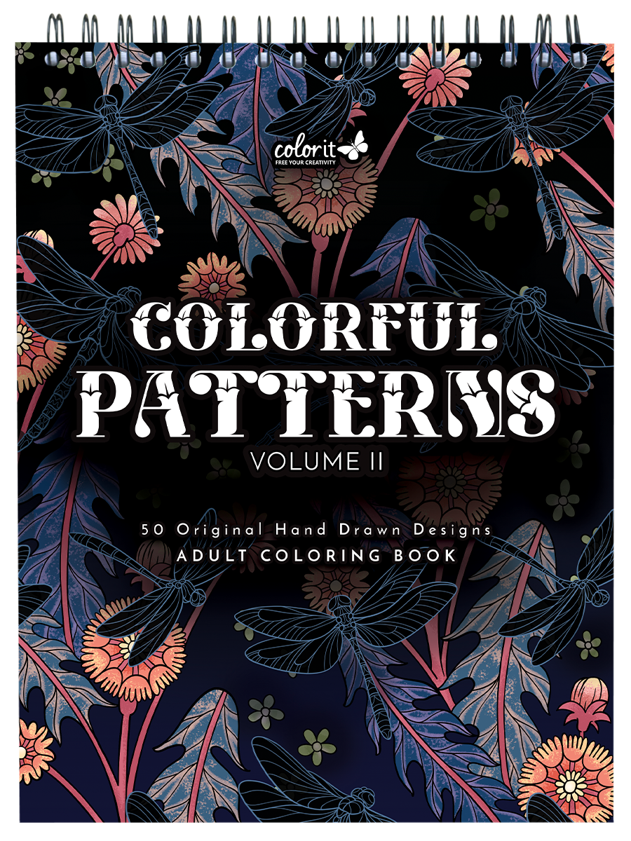 ColorIt Colorful Patterns, Volume II Adult Coloring Book