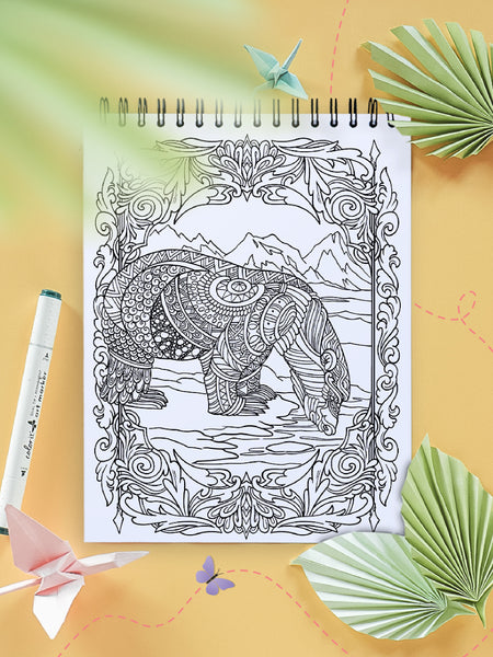 coloring book zentangle
