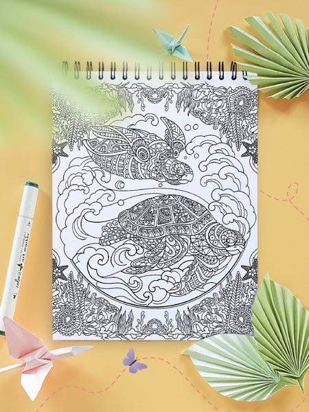 coloring book zentangle style