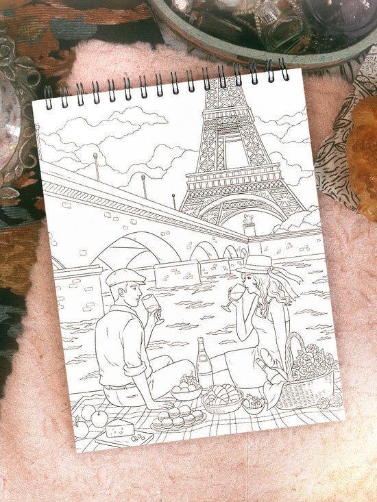 ColorIt France Travel Coloring Book for Adults