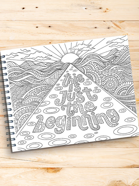 inspirational quotes coloring book