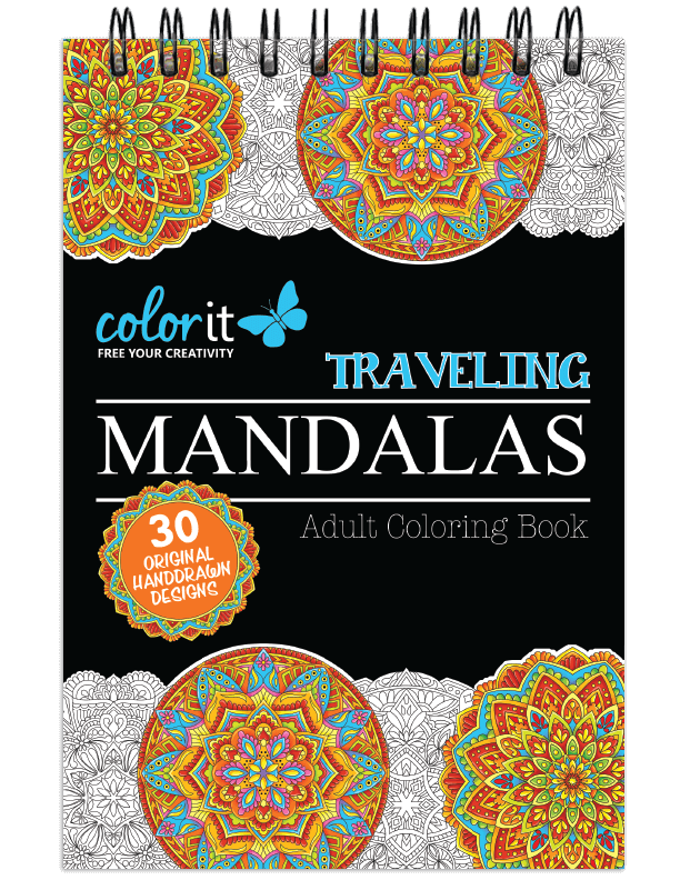 Adult Coloring Books - Hardback Covers | Spiral Binding | Artist Paper ...