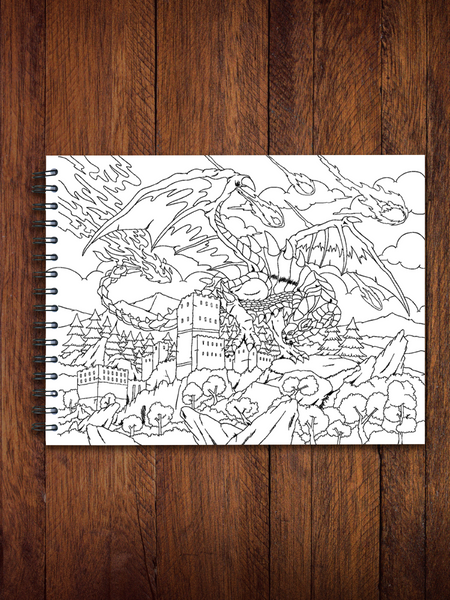 dragon coloring book picture