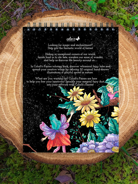 floral fairies coloring book