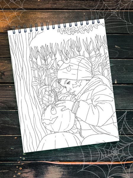 sketch coloring book