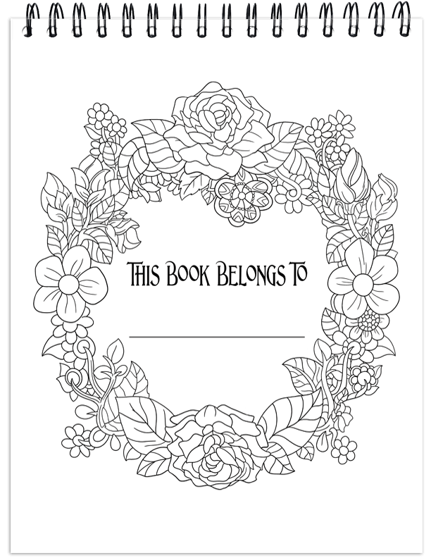 Adult Coloring Books - Hardback Covers | Spiral Binding | Artist Paper ...