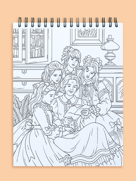 little women coloring pages